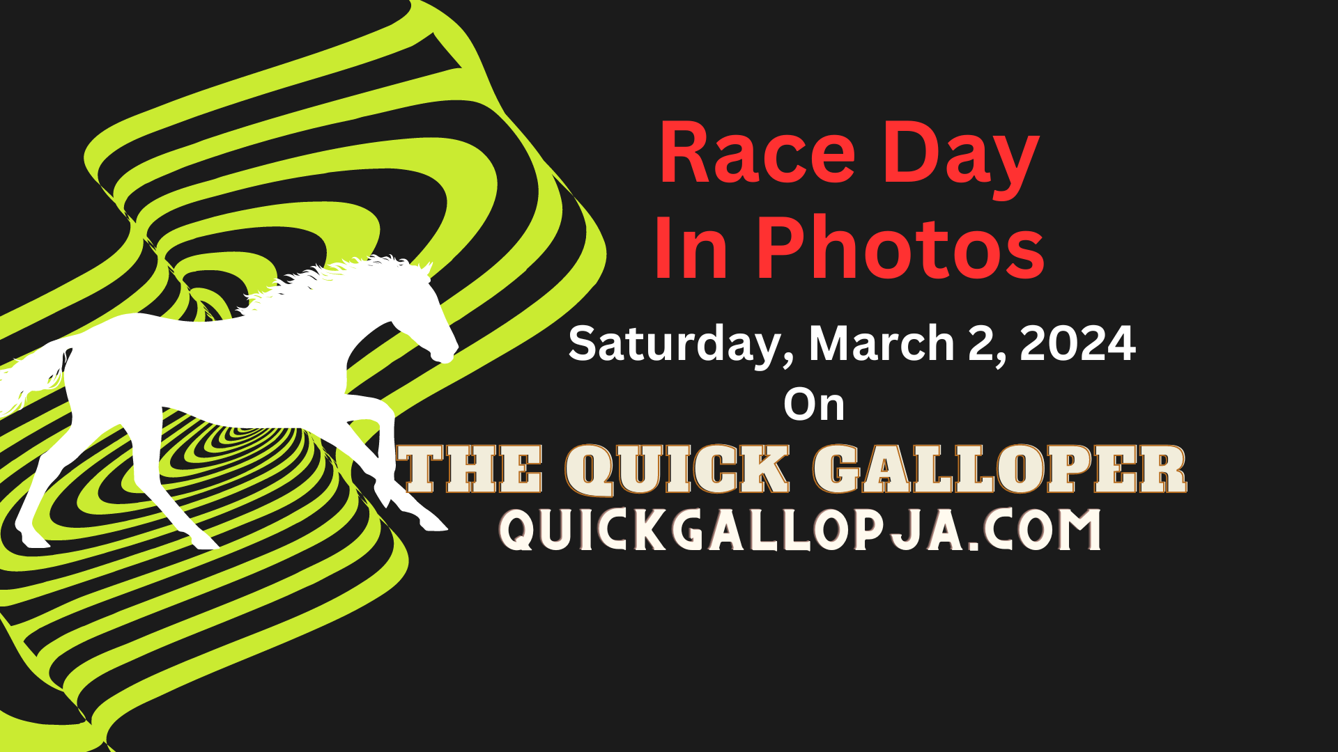 Race Day Photo Collage - Saturday, March 2, 2024 - Quickgallopja.com