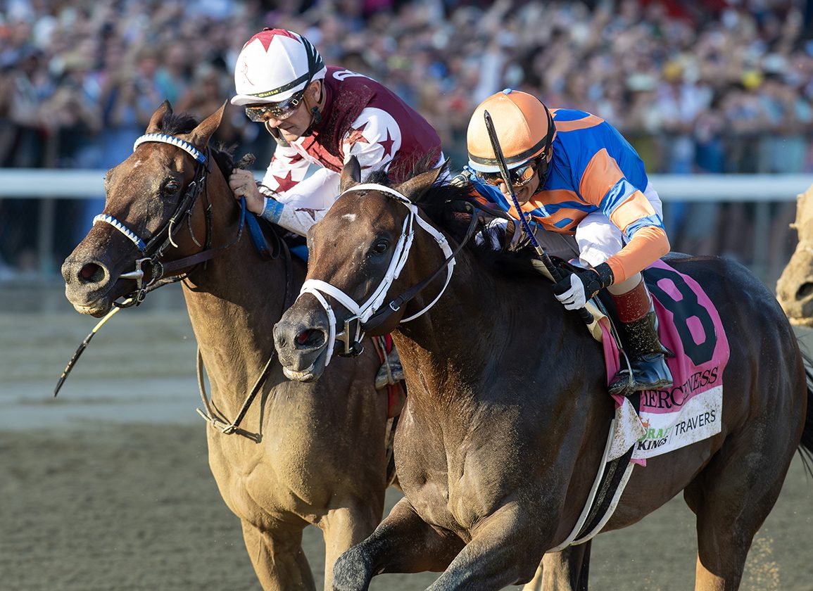 #US RACING: Watch Fierceness Hold Off Thorpedo Anna In Travers ...